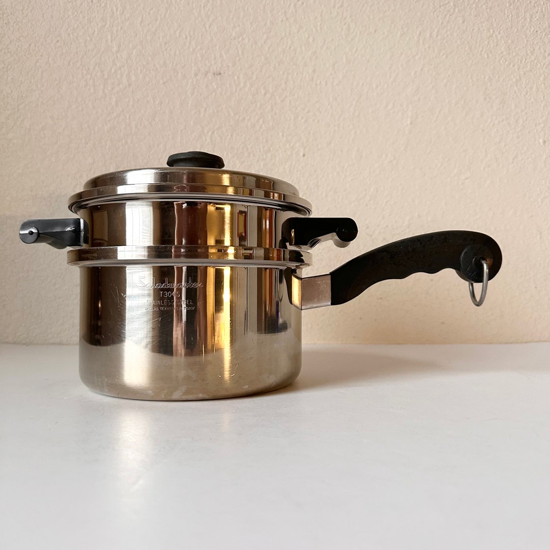 Vintage Saladmaster 3 Qt Saucepan With Double Boiler TP304S, Salad ...