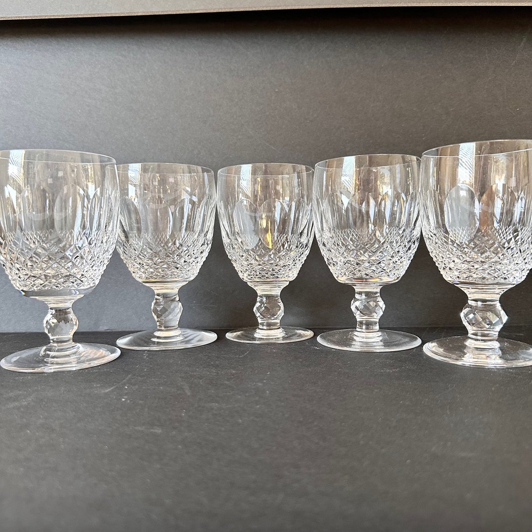 Set of 5 Waterford Crystal Colleen Water Goblets 8 Oz, Waterford ...