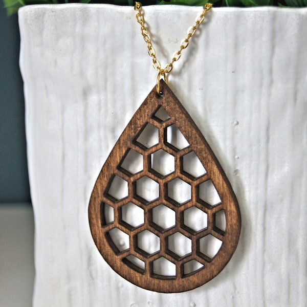 Laser Cut Necklace - Etsy
