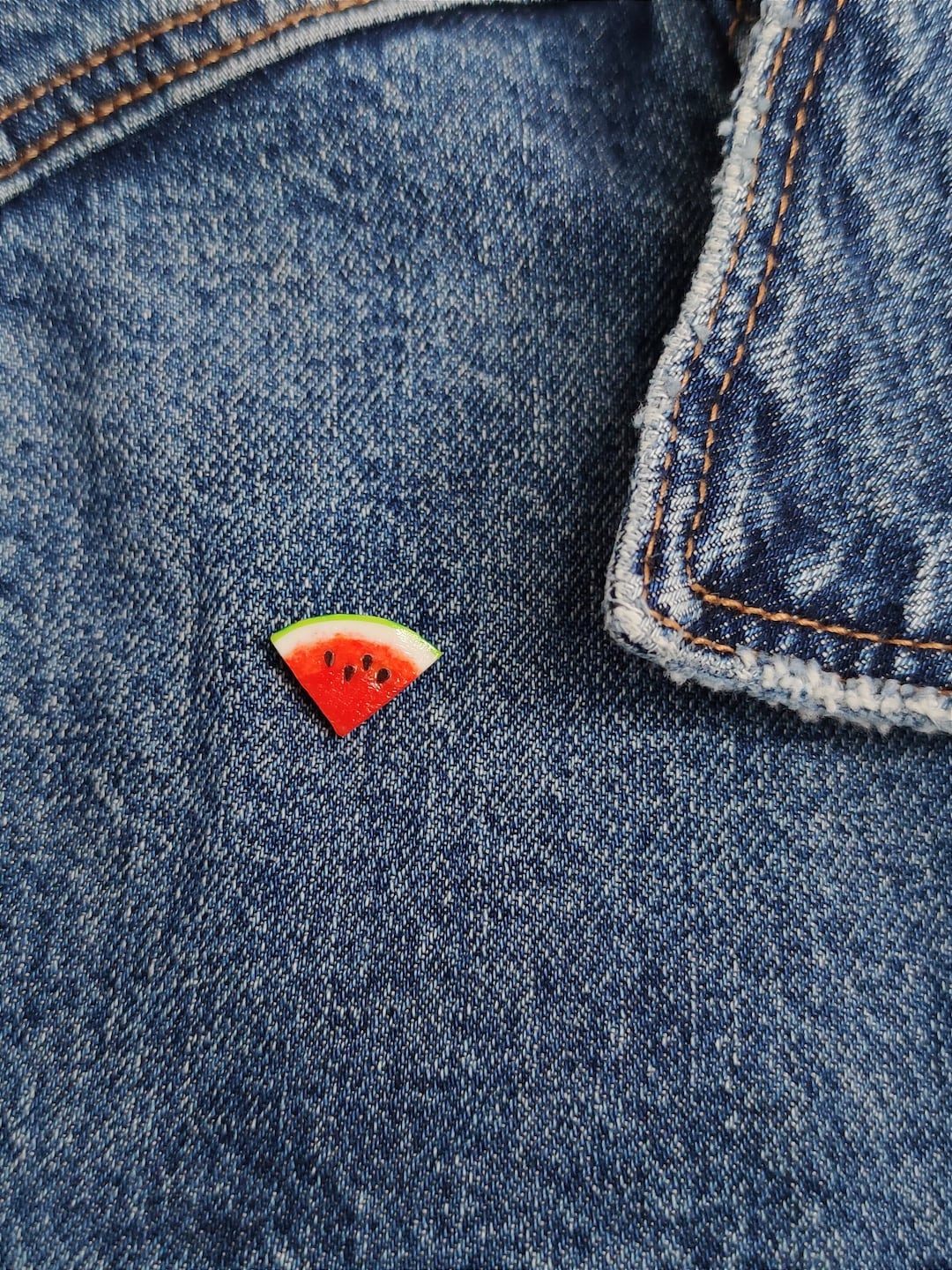 Watermelon Pin/ Watermelon Slices Brooch/ Watermelon Jewelry/food Badge ...