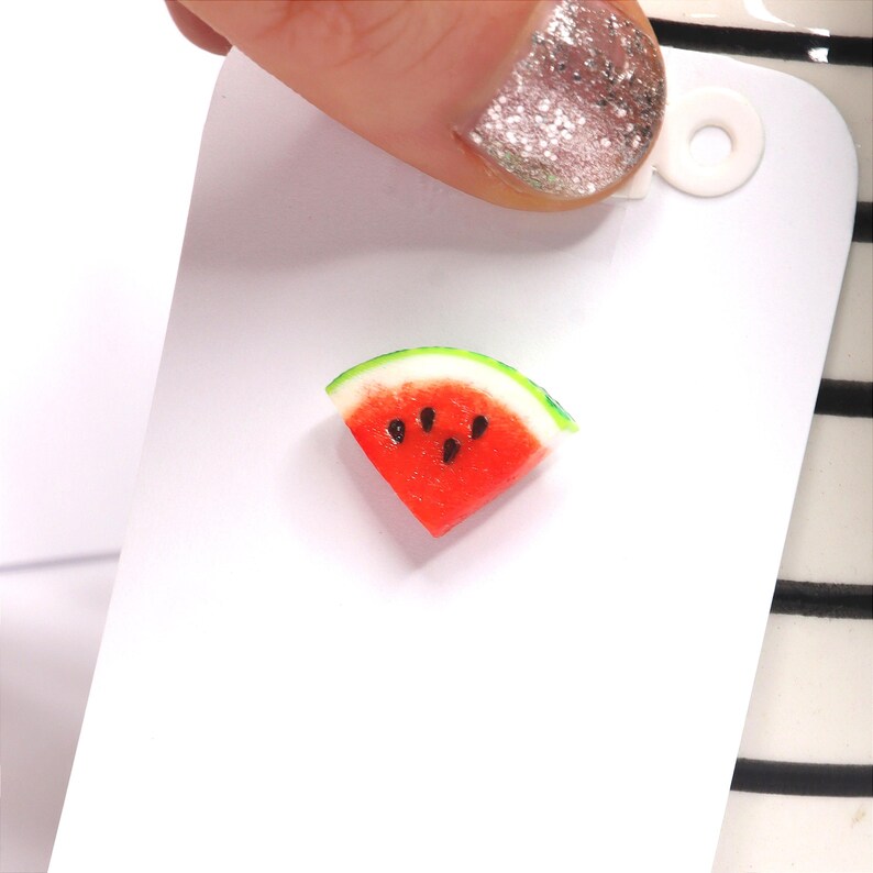 Watermelon Pin: Handmade Miniature Food Brooch - Etsy