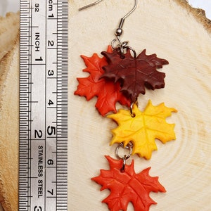 Maple Leaf Earrings/mismatched Earrings/maple Earrings/ Autumn Leaf ...