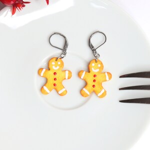 Gingerbread Man Drop Earrings/christmas Earrings/christmas Jewelry ...