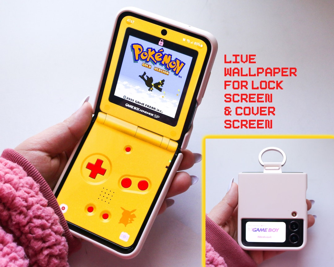 Retro Game Console Live Gameboy Wallpaper for Samsung Z Flip Phones ...