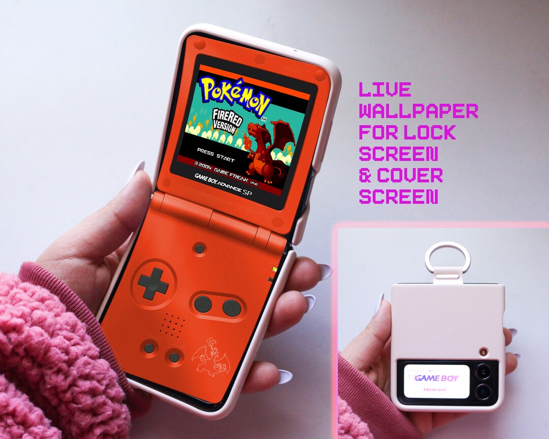 Pokemon Firered Live Gameboy Wallpaper for Samsung Z Flip Phones ...