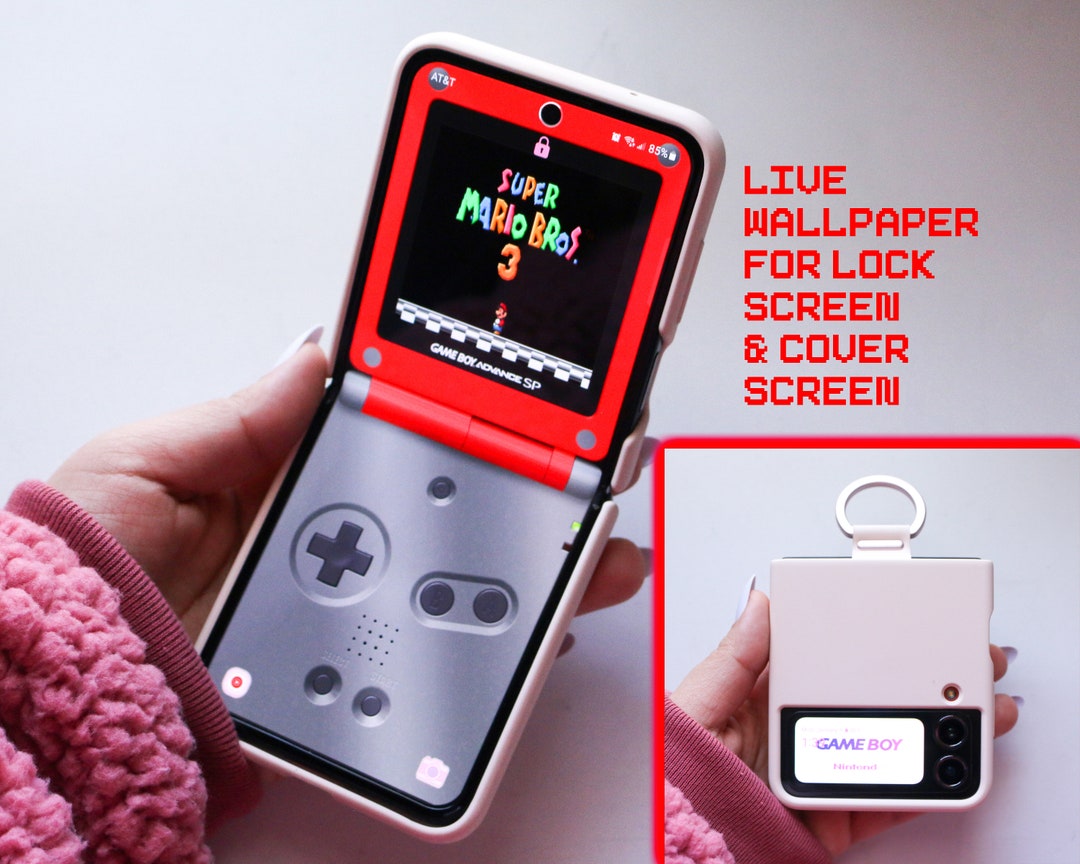 Retro Game Console Live Gameboy Wallpaper for Samsung Z Flip Phones ...