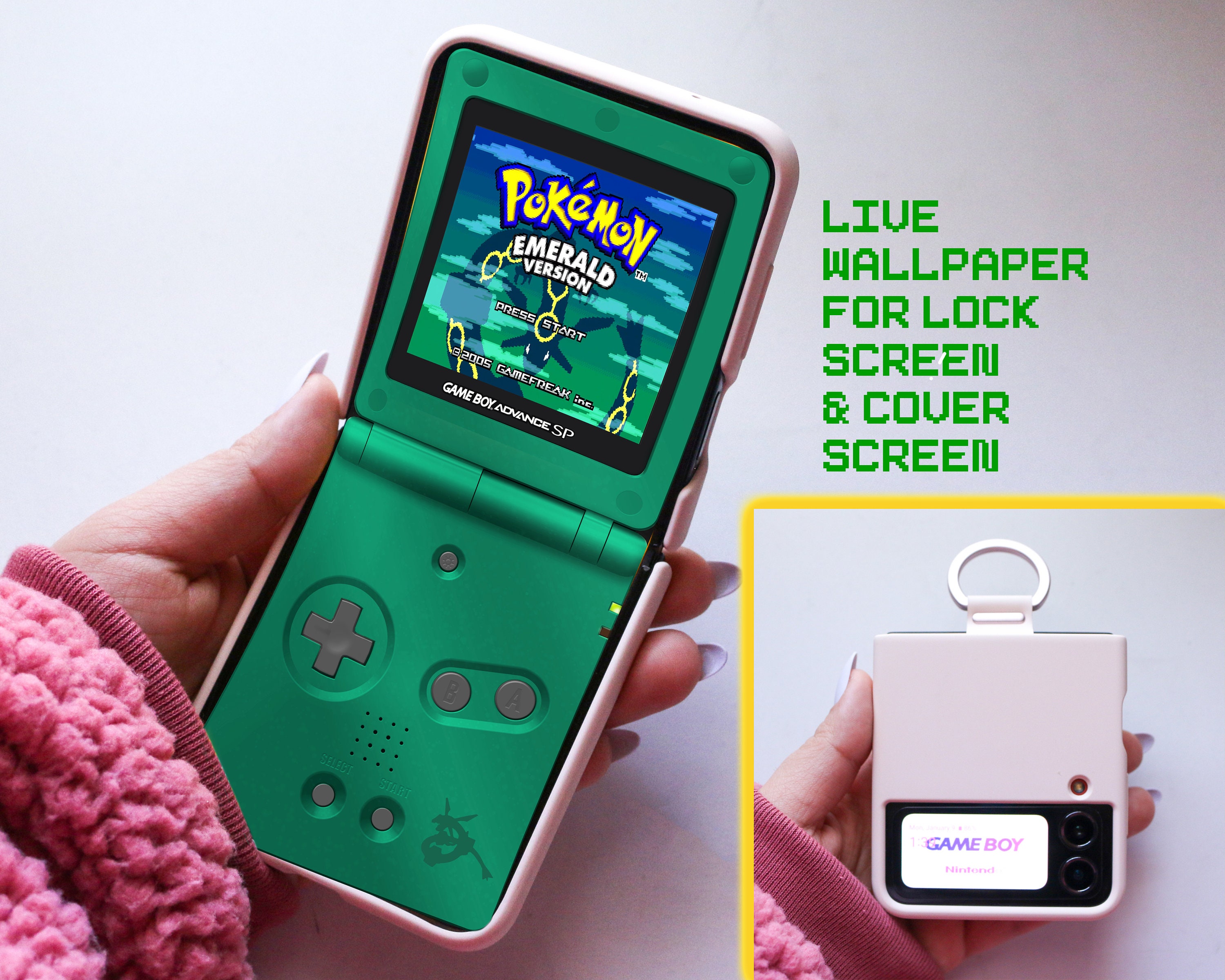 Retro Game Console Live Gameboy Wallpaper for Samsung Z Flip Phones ...