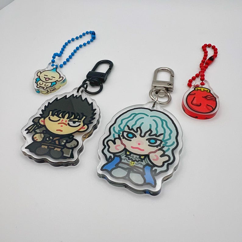 Berserk Keychain Charm Guts Griffith Puck Behelit - Etsy