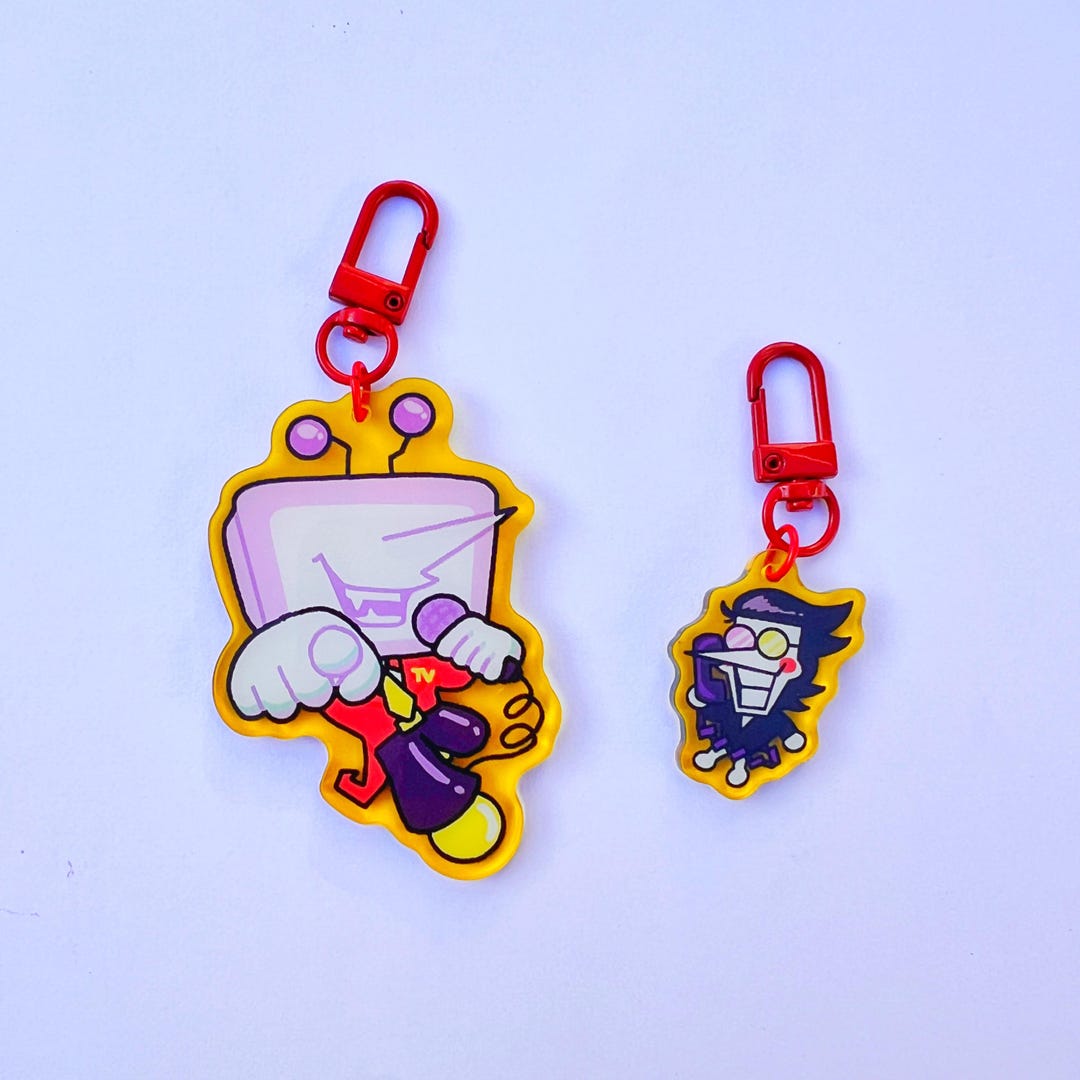 DELTARUNE Spamton & Tenna Keychain Charm - Etsy