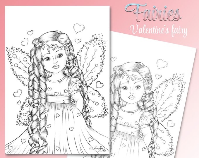 Adult Coloring Pages Cutie Doll Gifts Coloring PDF - Etsy