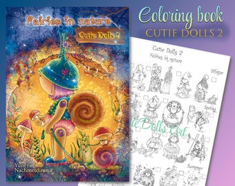 Cute Friends Set Mariola Budek Coloring Book Kids Artist - Etsy