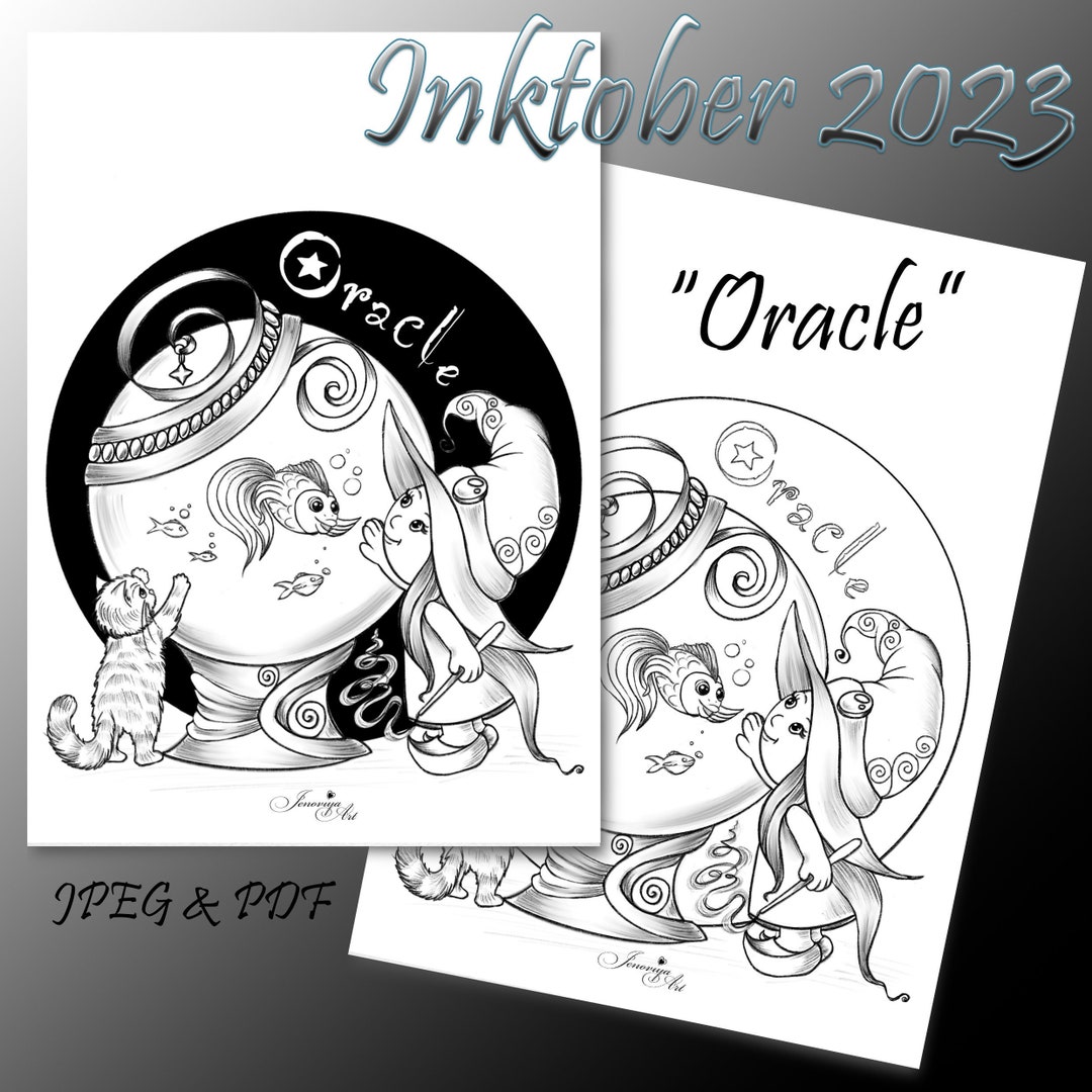 Day-1.inktober 2023 Coloring Pages,witch Coloring,cutie,gifts,pdf ...