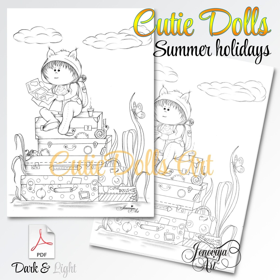 Summer Holidays Coloring,flower Coloring, Adult Coloring Pages ...