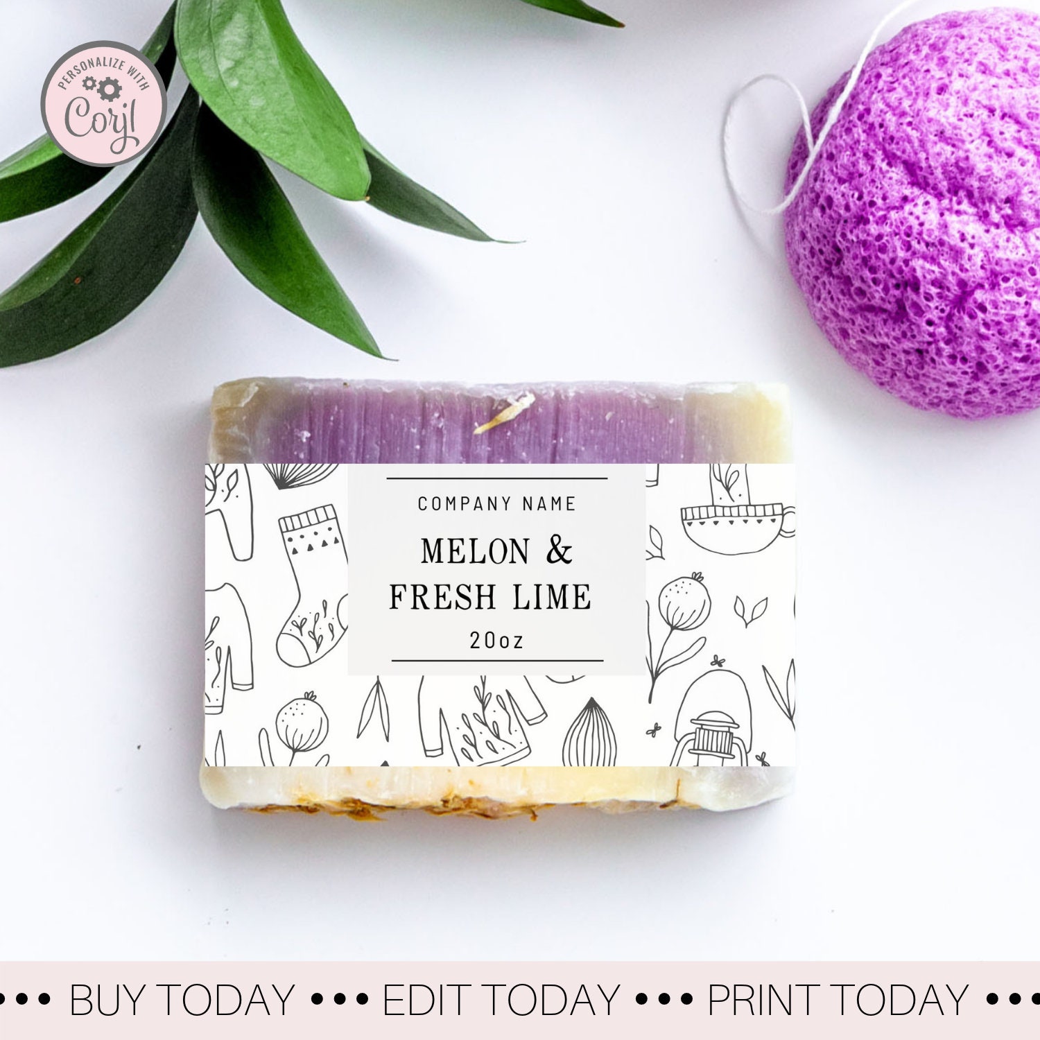 Set of 6 Printable Soap Labels Template Editbale Soap Labels Set Custom ...