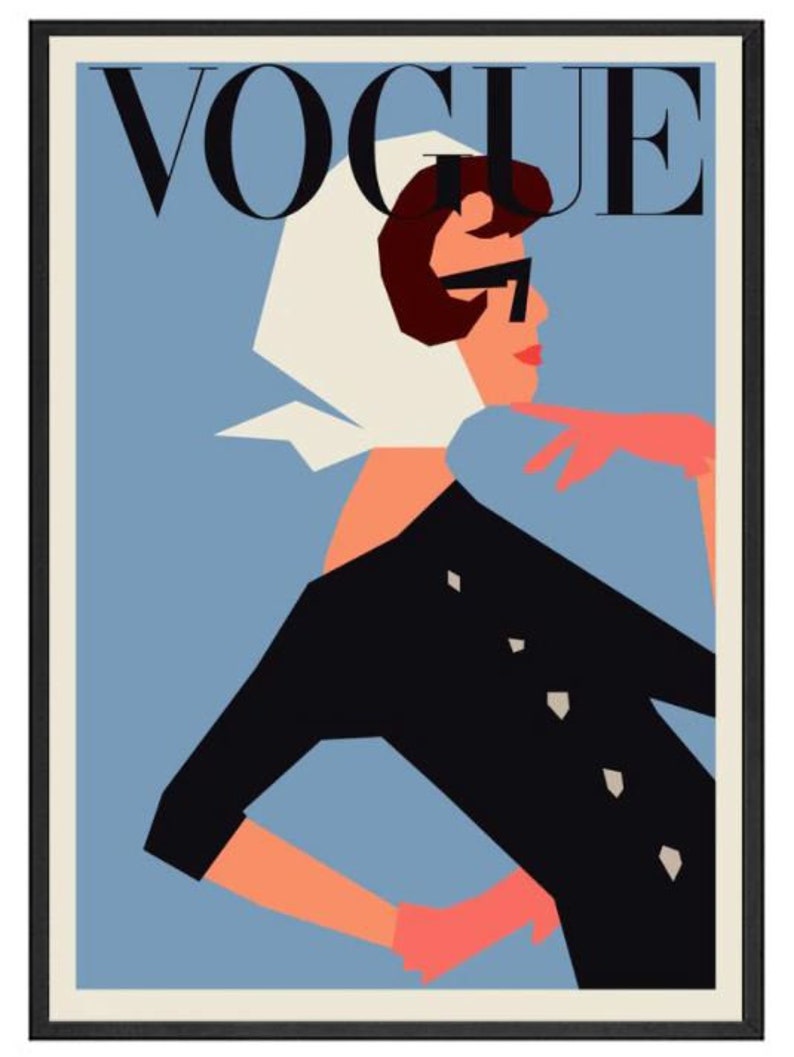 Picasso Vogue Magazine Cover Vintage Wall Art Print Exhibition Etsy