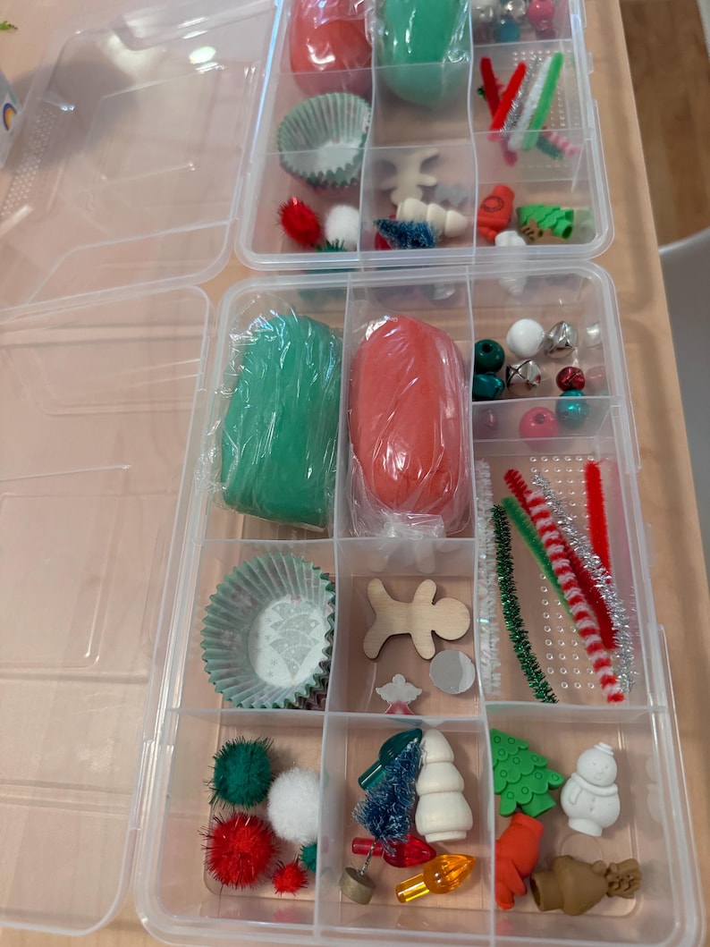 Christmas Playdough Kit - Etsy