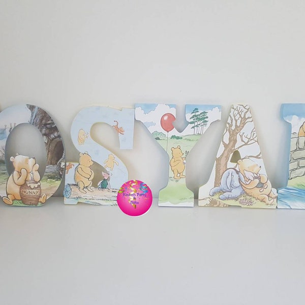 Winnie Pooh Letters - Etsy