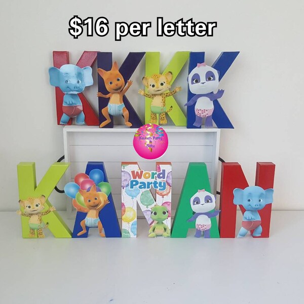 Word Party Centerpieces - Etsy