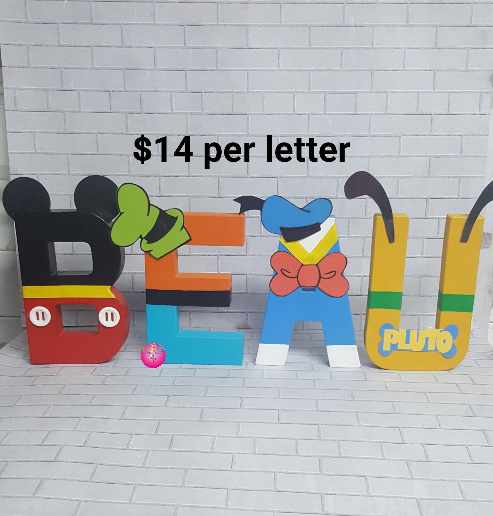 Mickey Mouse Name Letters