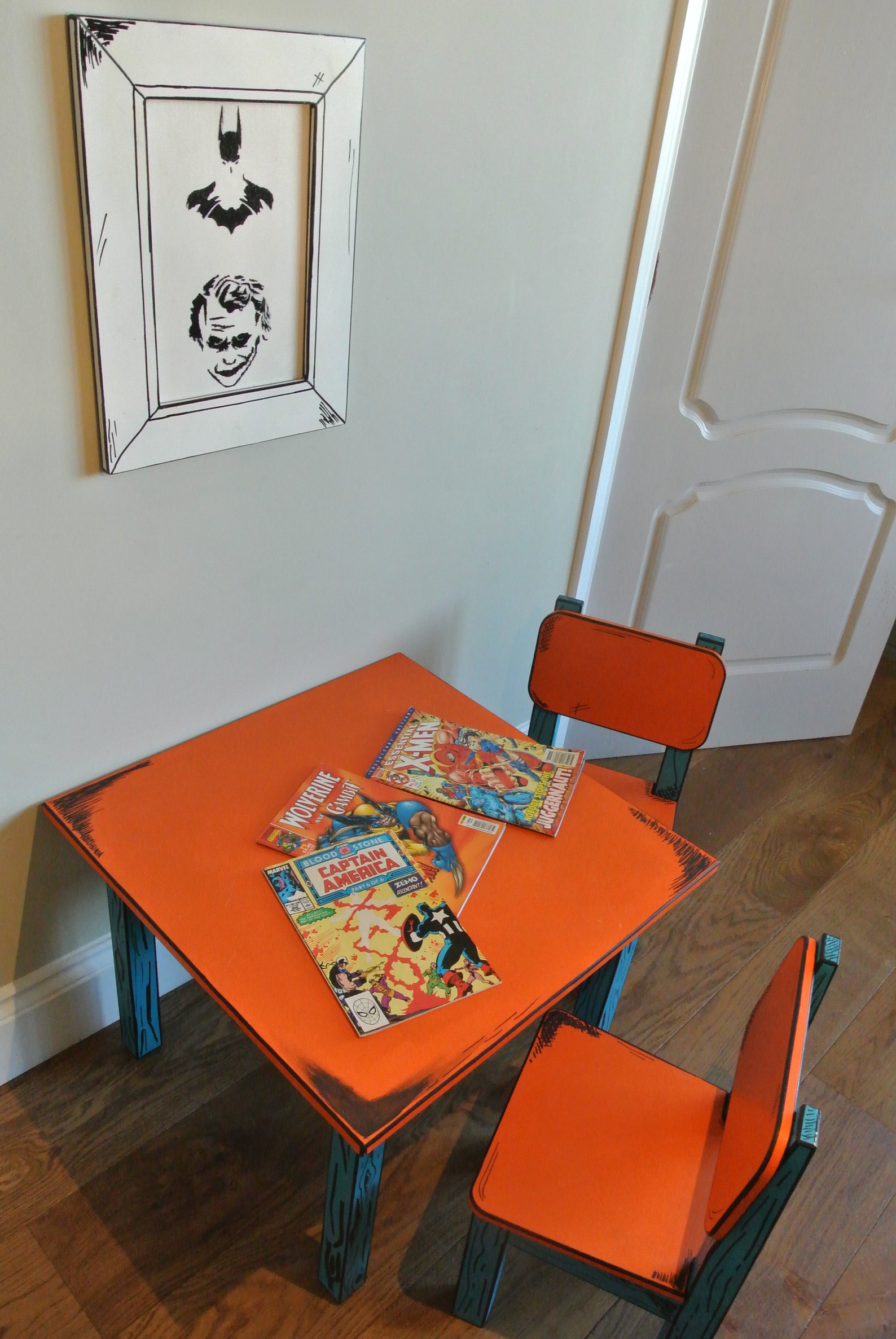 Hand Made Childrens Table and Chair Set, Kids Furniture, Wooden ...