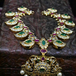 Traditional Mango Haram With Earing - Etsy