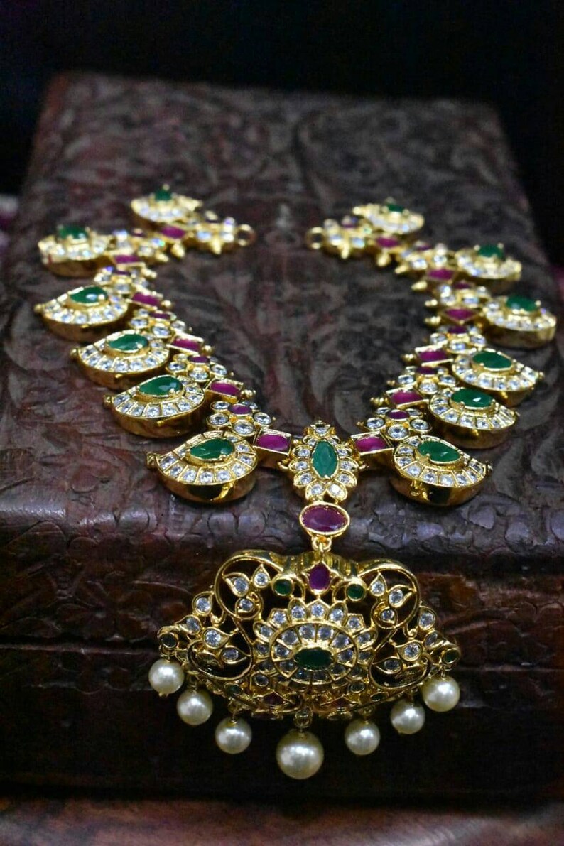 Traditional Mango Haram With Earing - Etsy