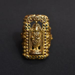 Asp Handcrafted Pure Silver Lord Balaji Ring With Vishnu Vishwaroop for ...