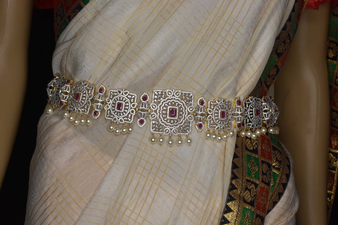 Beautiful American Diamonds Hipchain,vaddyanam Chain, Waistchain ...