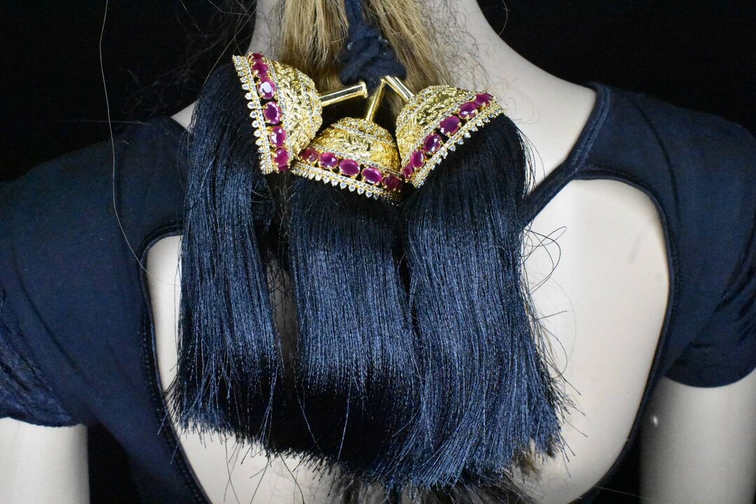 South Indian Traditional Jada Kuchu Set/jada Kunchlum/hair-accessories ...