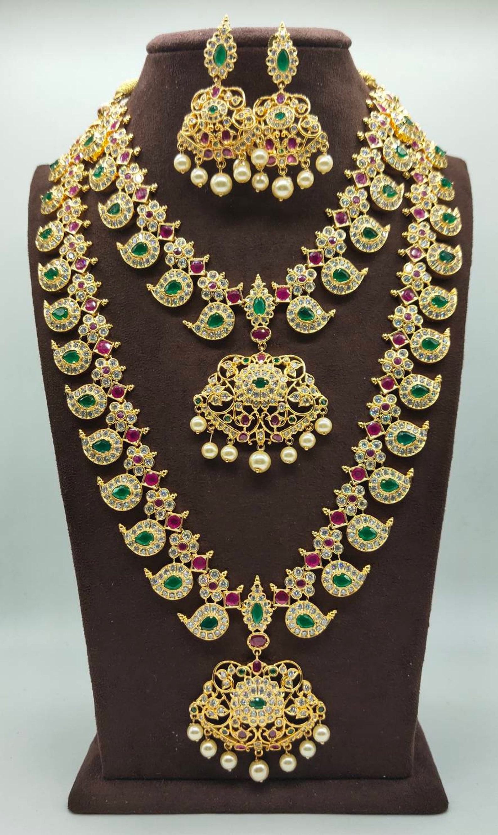 Traditional Mango Haram With Earing - Etsy