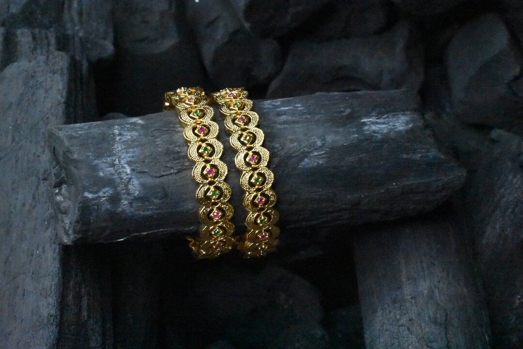 Kids Bangles Set/indian Bangles/wedding Bangles/gold Plated - Etsy