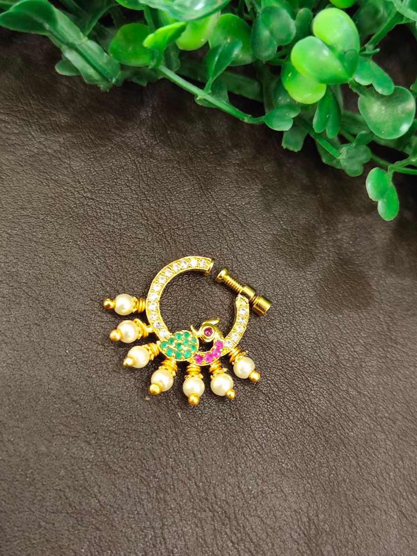 Most beautiful South Indian traditional nose rings | Etsy