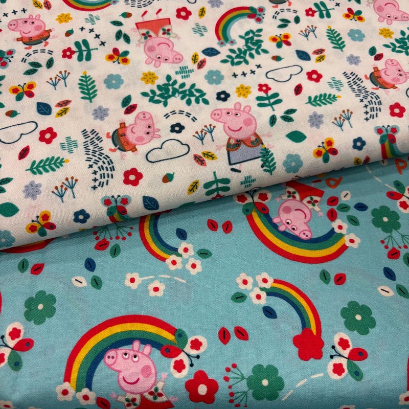 Peppa Pig Fabric - Etsy