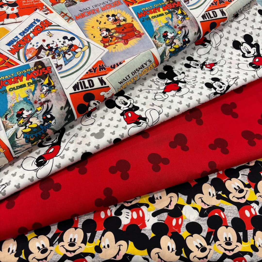 Mickey Mouse Disney Movie Posters. Sold by the Half Yard. - Etsy