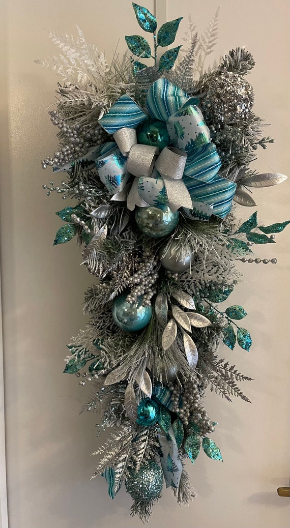 Teal Decorative Swag