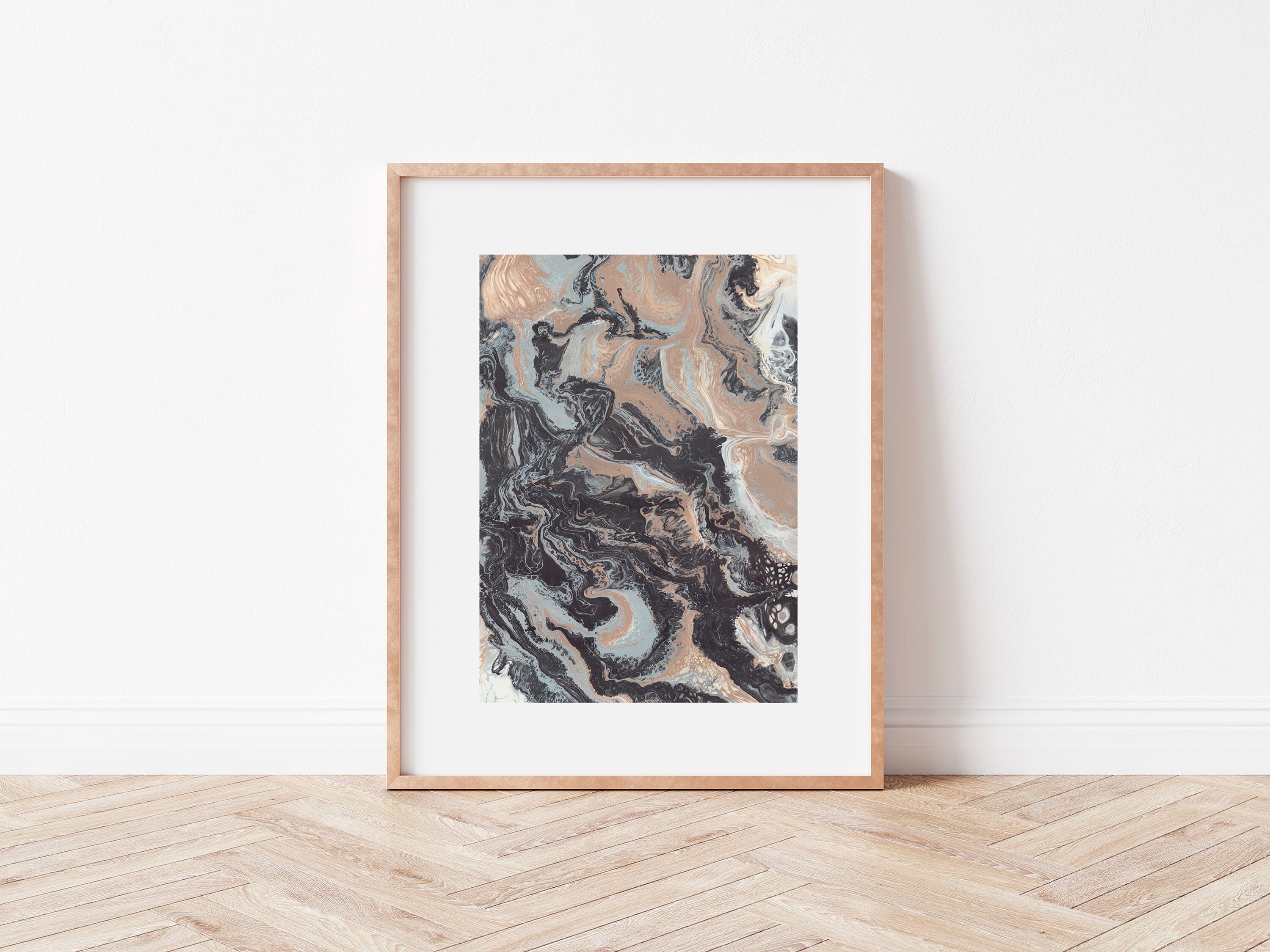 Abstract Fluid Artwork,random Shape Art Printable,minimalist Wall Art ...