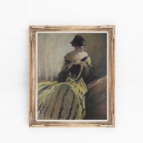 Victoriaanse Vrouw Schilderij Een Vrouw Maand Van De Geschiedenis