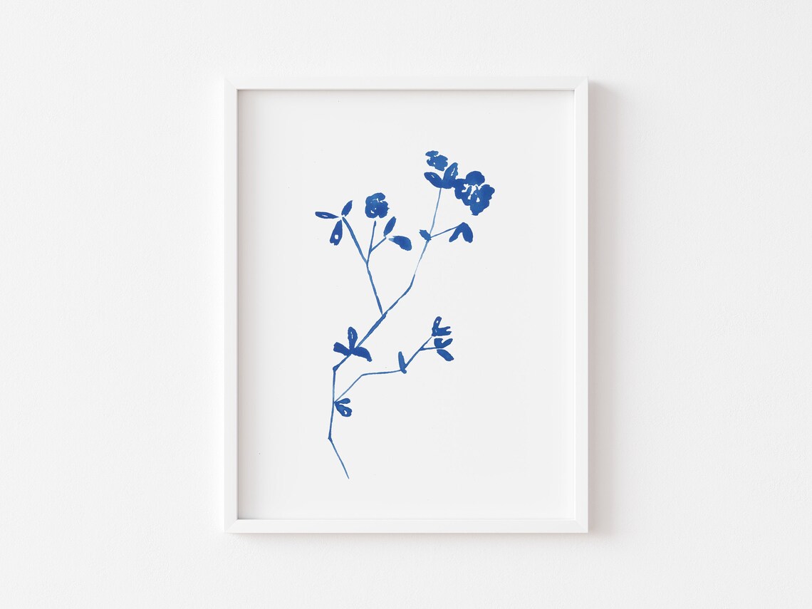 Set of 2 Art Prints Dainty Floral Wall Art Spring Art Print - Etsy