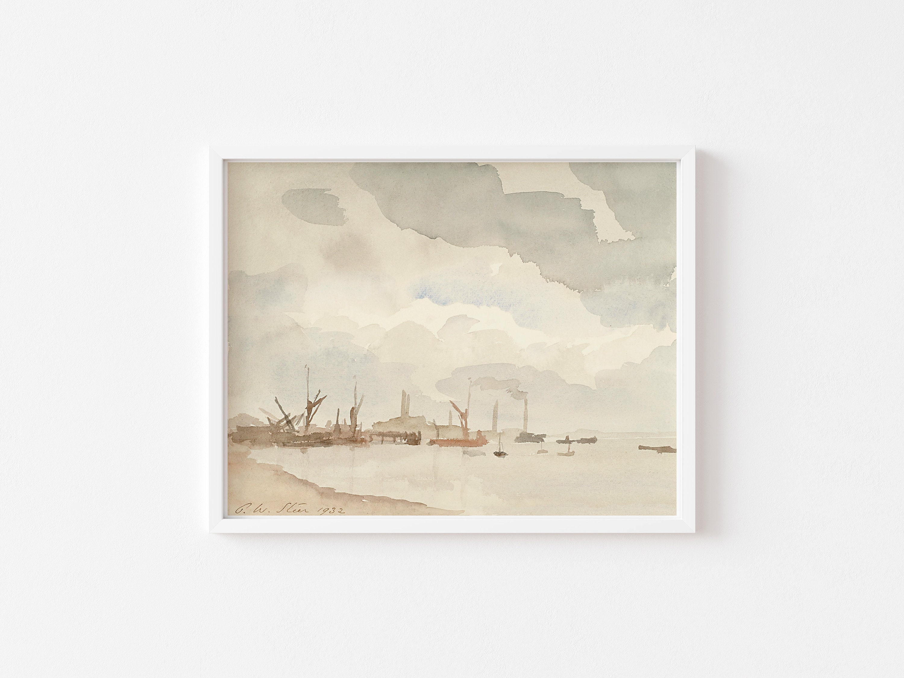 Nautical Printable Wall Art,vintage Art Prints,watercolor Paintings ...