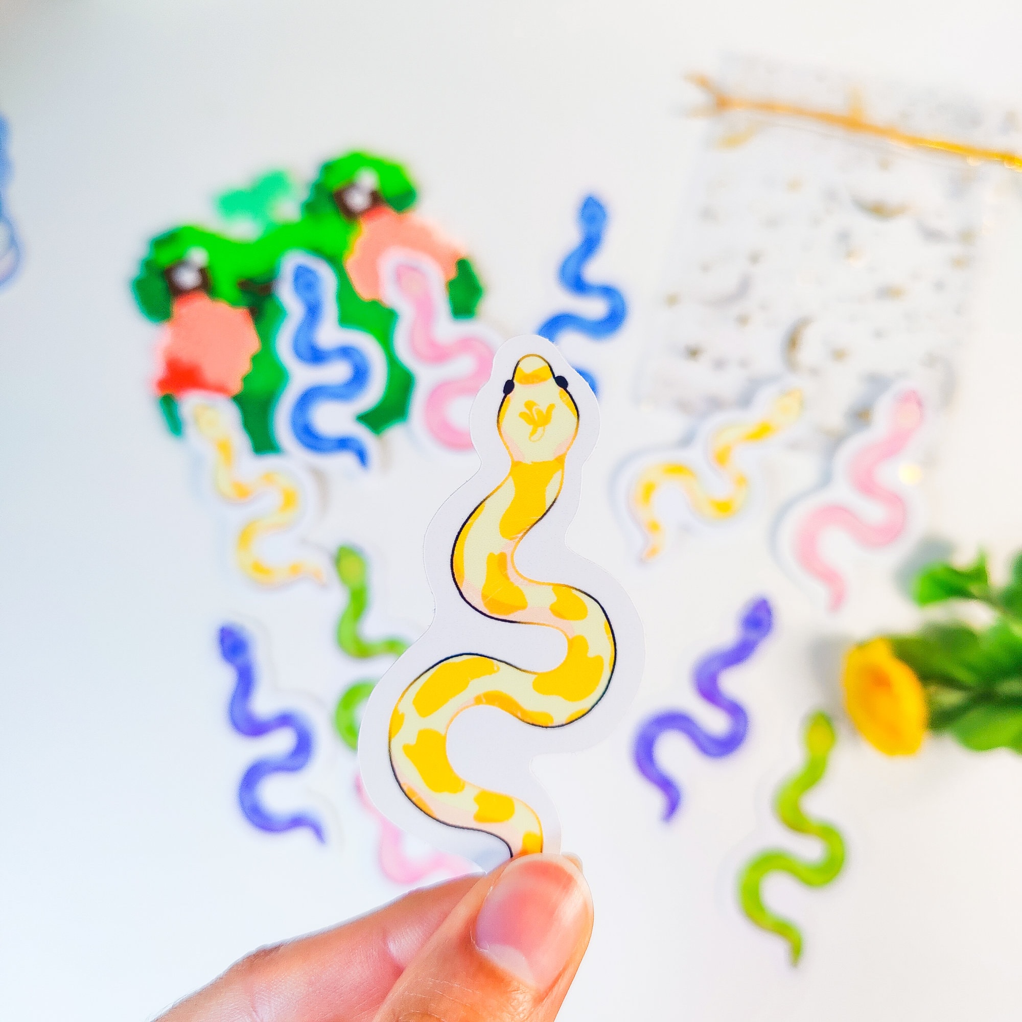 Fruit Snakes Vinyl Sticker - Etsy