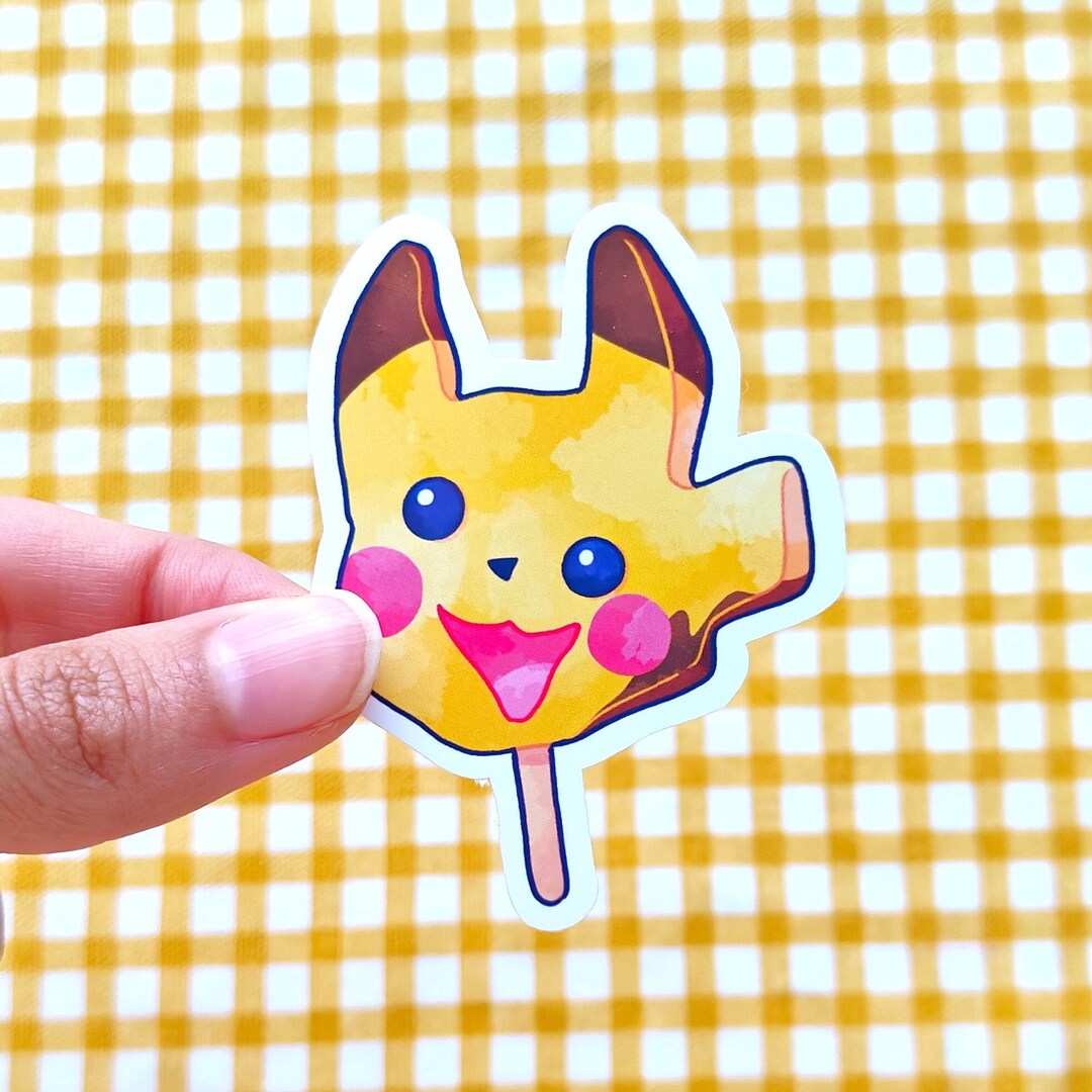 Pikachu Popsicle Vinyl Sticker - Etsy