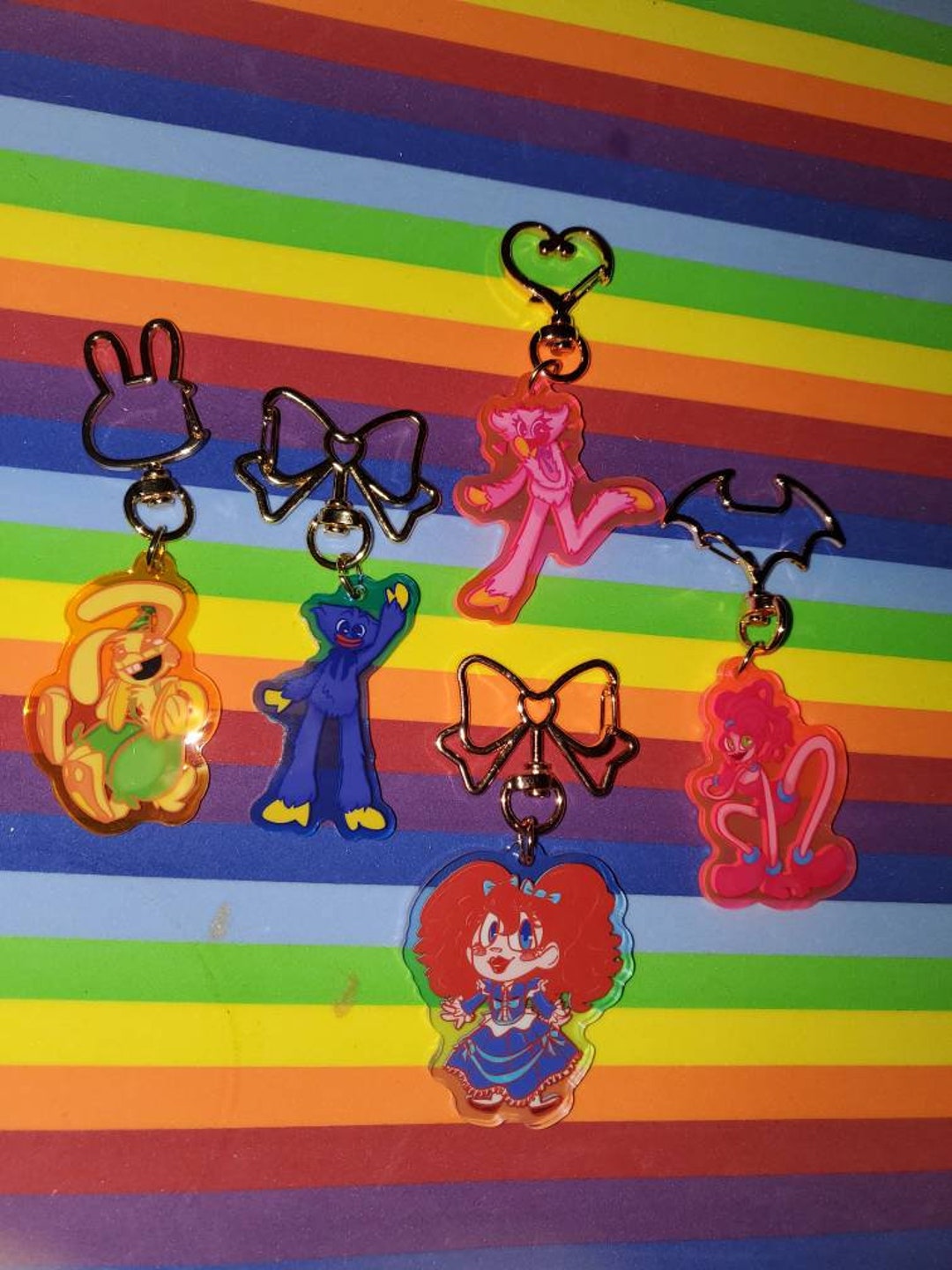 IN STOCK Poppy Playtime Colored Acrylic Keychains - Etsy