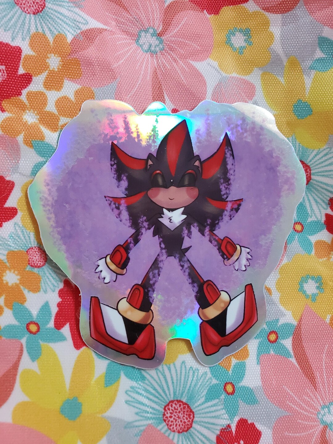 Happy Shadow in a Lavender Field Holographic Stickers - Etsy