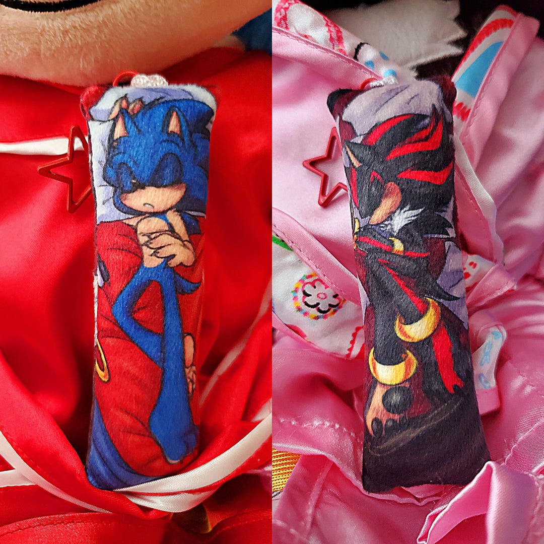 LOW STOCK Double Sided Sonic and Shadow Dakimakura Body Pillow Plush ...