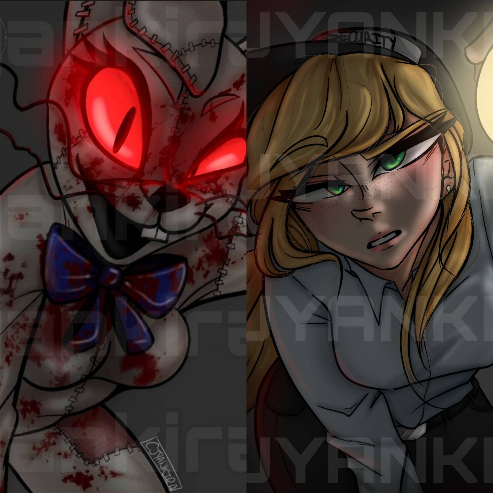 Fnaf Security Breach Vanny And Vanessa Art Prints Etsy Australia