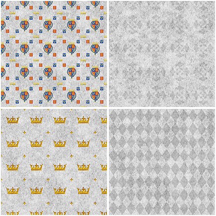 Heraldic White Digital Paper Medieval Digital Paper Royal - Etsy