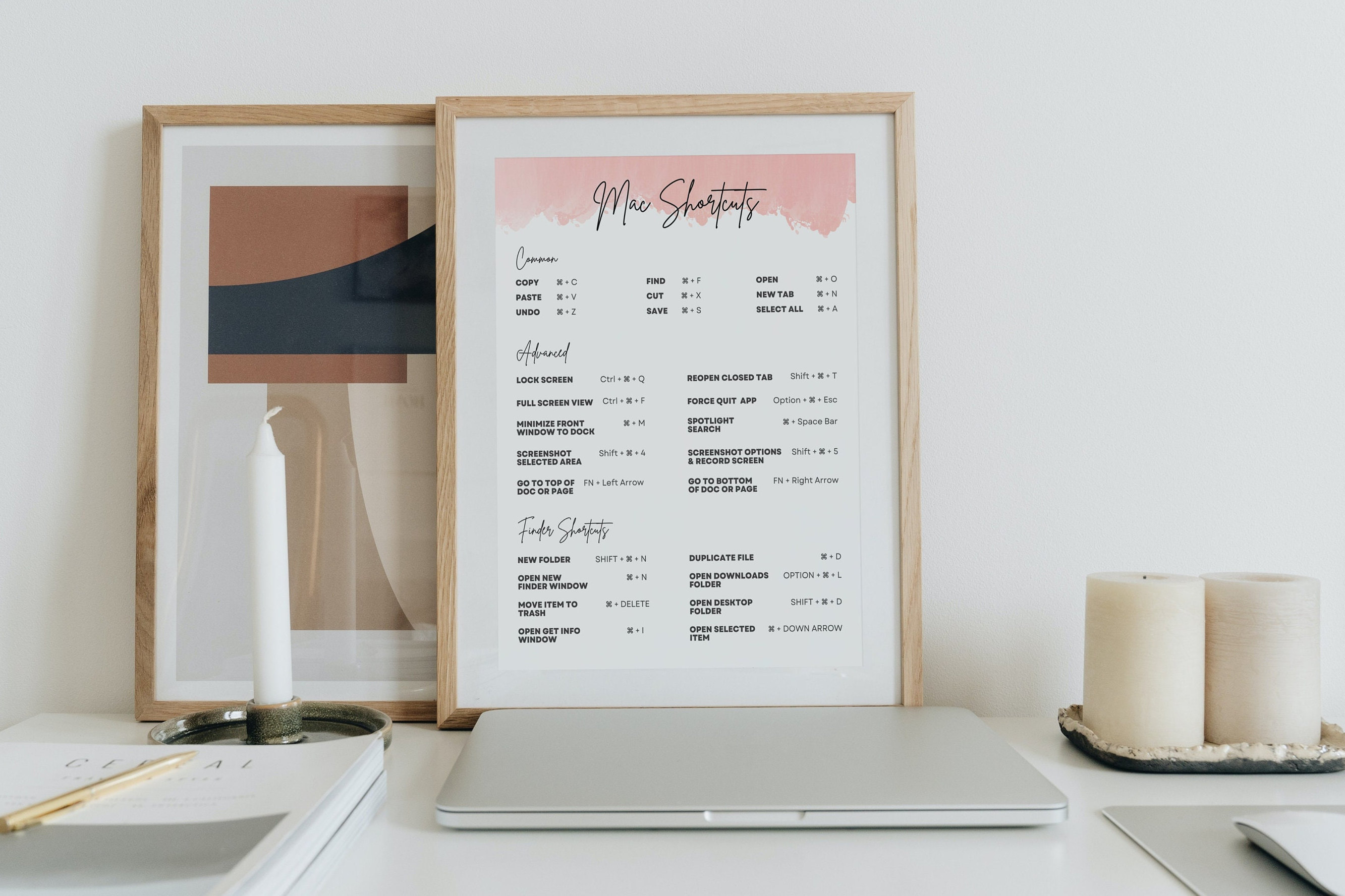 Mac Shortcuts Reference Chart | Printable Cheat Sheet | Office ...