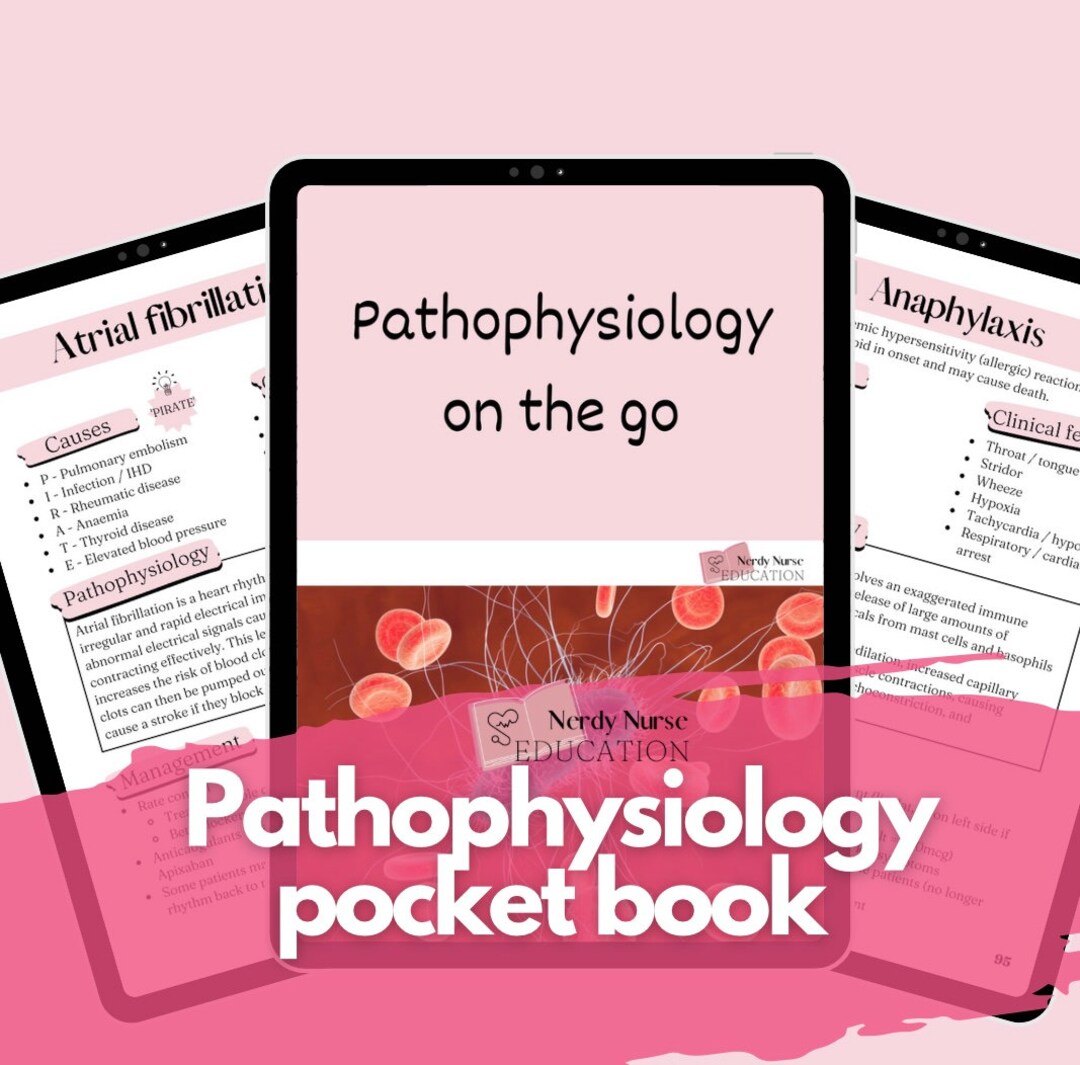 Pathophysiology on the Go Study Guide Digital Download for Student ...
