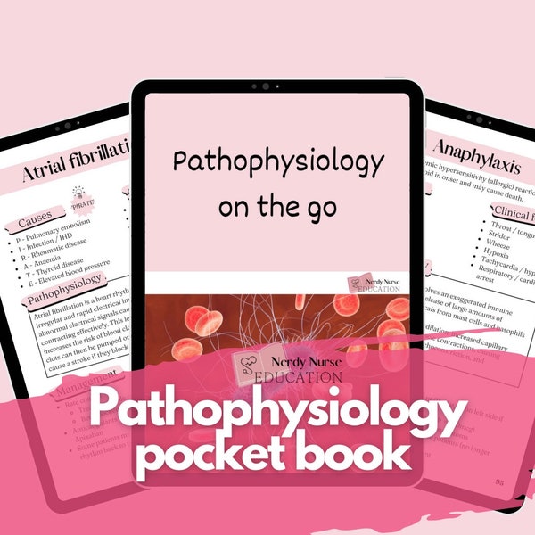 Nursing Study Guides for Pathophysiology - Etsy