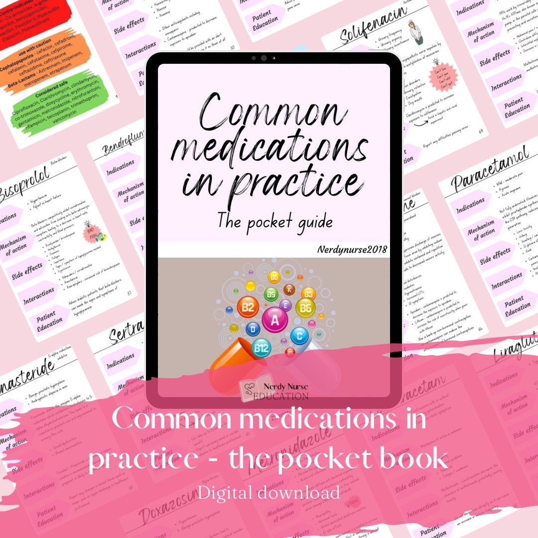 Common Medications in Practice DIGITAL DOWNLOAD for Student - Etsy UK